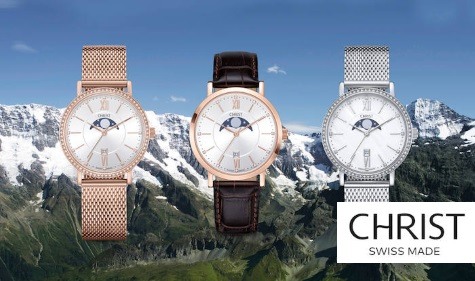 4x eine CHRIST Swiss Made Uhr im Wert von je CHF 259.- gewinnen ...