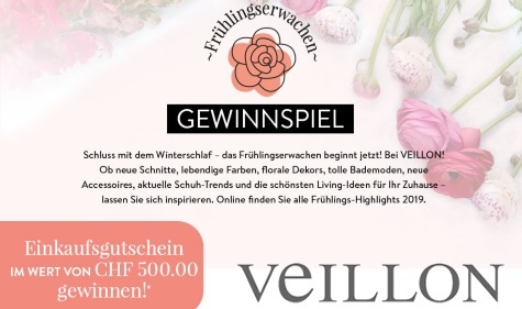 Veillon Gutschein im Wert von CHF 500.- gewinnen » wettbewerbe365.ch