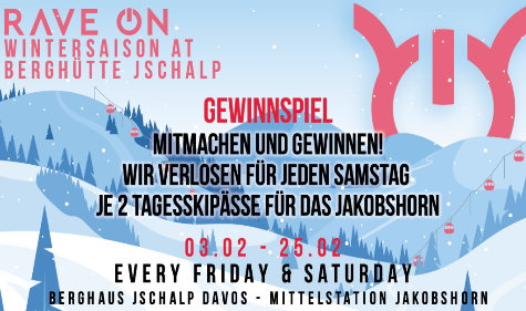 2 Tagesskipässe für das Jakobshorn auf raveon.ch gewinnen ...