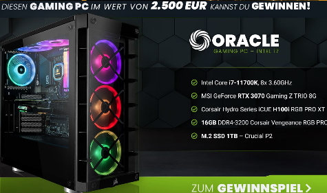 Oracle Gaming PC im Wert von 2500 EUR bei Megaport gewinnen ...