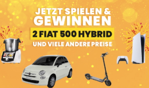 Fiat 500 Hybrid bei Confo gewinnen! » wettbewerbe365.ch